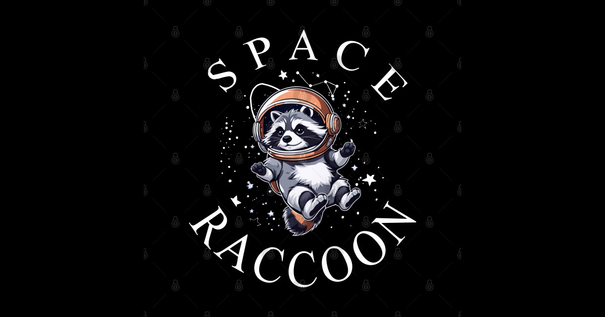 Space Raccoon - Space Raccoon - Sticker | TeePublic