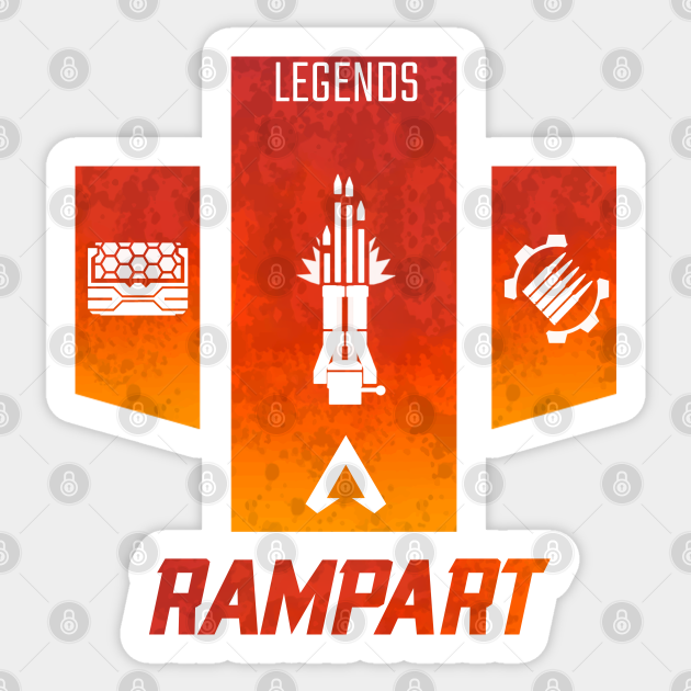 Apex Legend: Rampart Banner - Apex Legend - Sticker | TeePublic