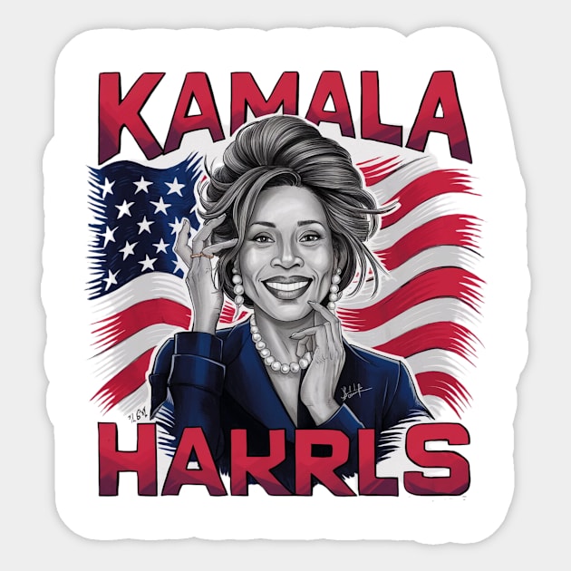 Kamala Harris president - Kamala Harris - Sticker | TeePublic
