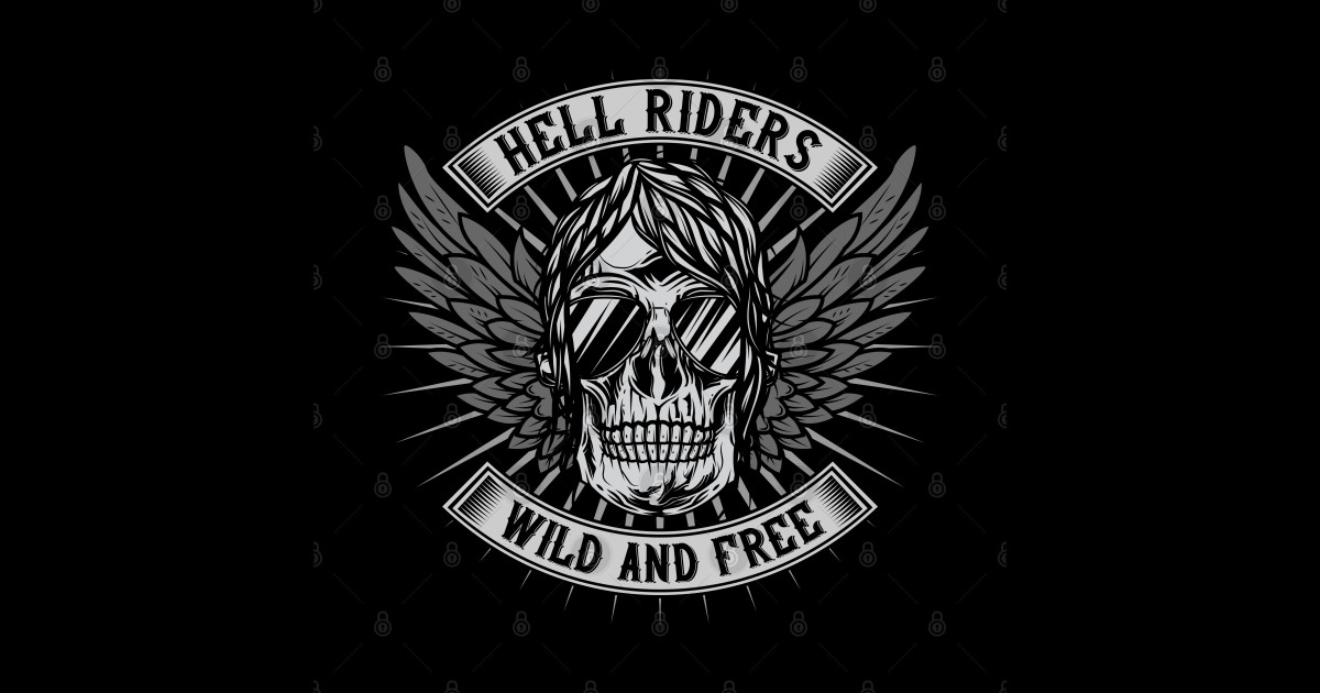 Hell Riders - Motorcycle - Sticker | TeePublic