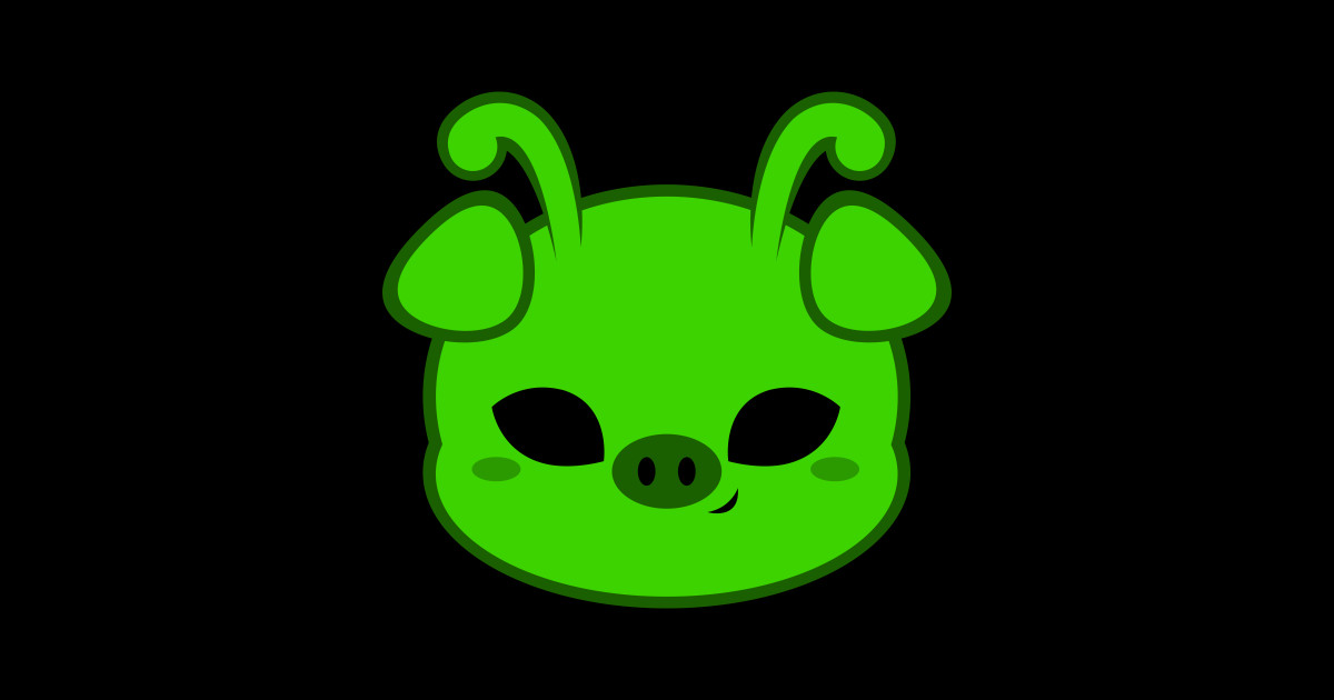 Cute Alien Pig - Pig - T-Shirt | TeePublic