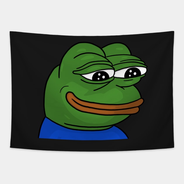 Pepe the frog smile mask - Pepe - Tapestry | TeePublic
