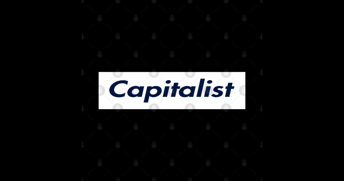 SUPER CAPITALIST LOGO - Capitalist - Sticker | TeePublic