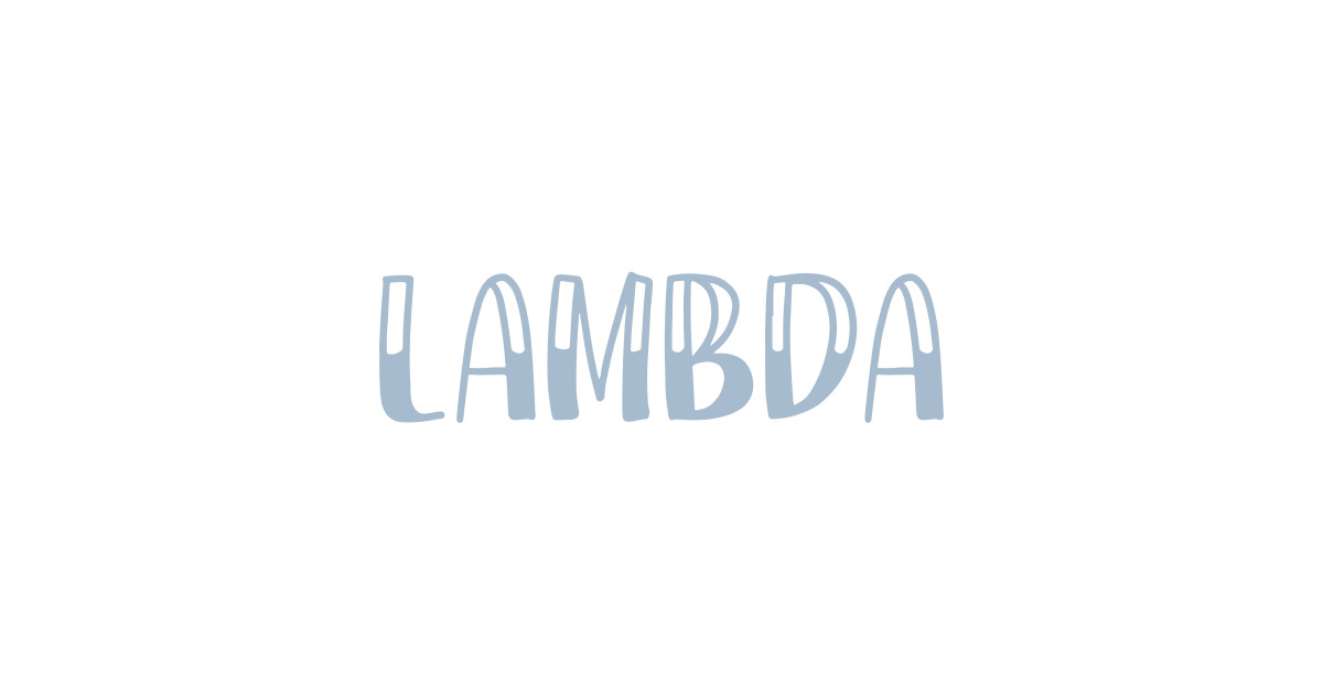 Light Blue Lambda Letter - Panhel - T-Shirt | TeePublic
