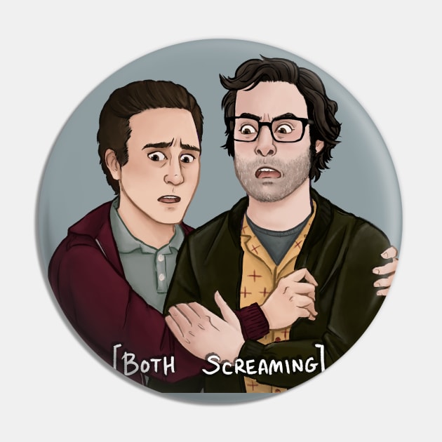 [BOTH SCREAMING] transparent background - It 2017 - Pin | TeePublic