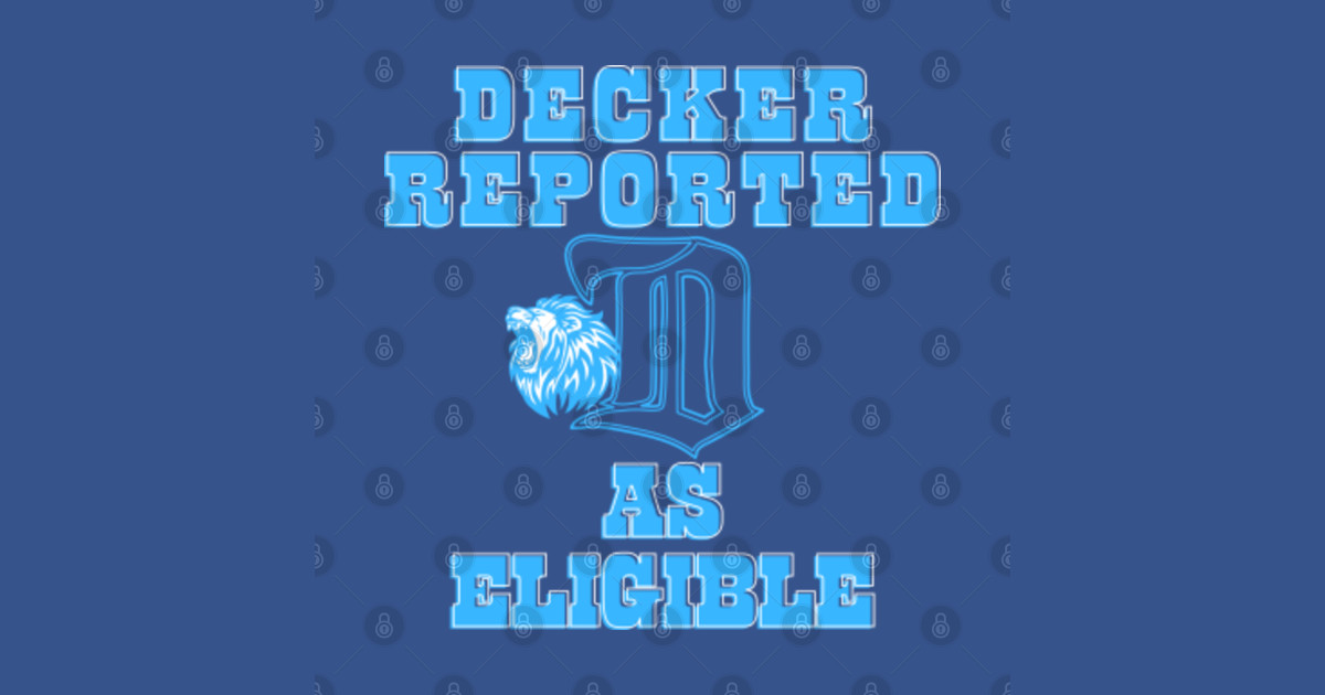 Decker Reported As Eligible - Decker Reported As Eligible - T-Shirt ...