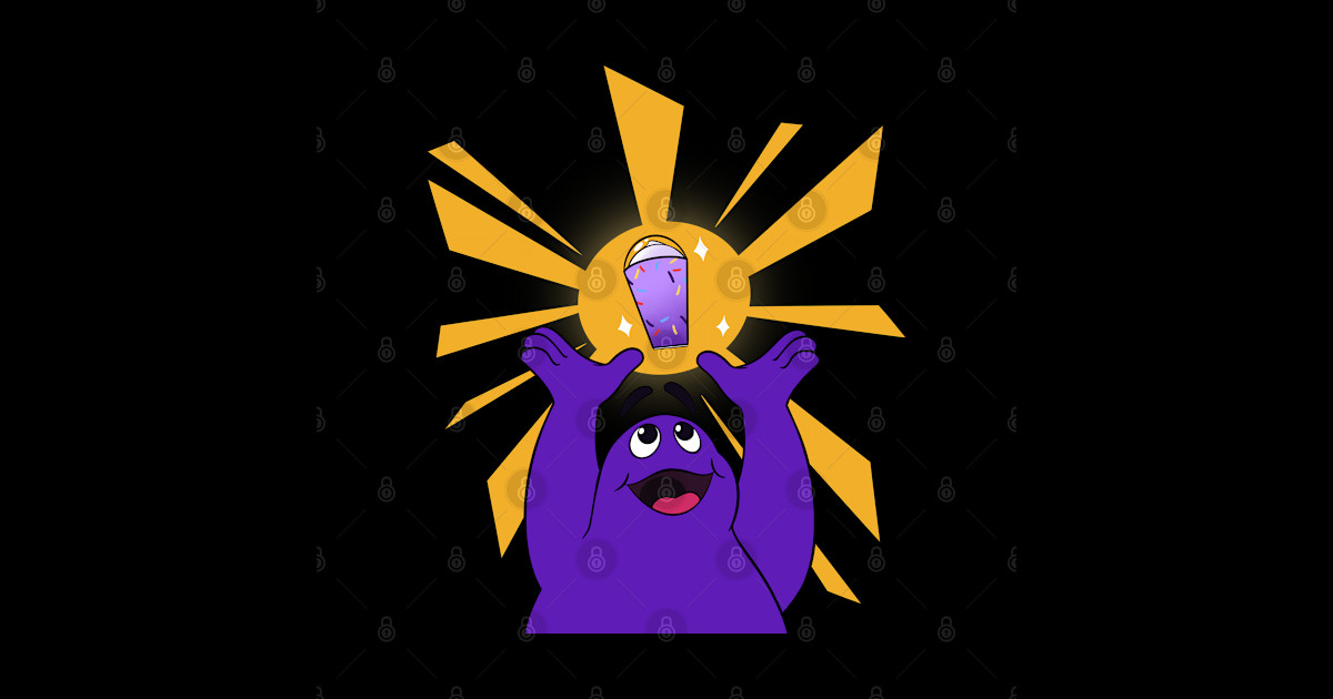 Grimace T Shirt Grimace Sticker Teepublic