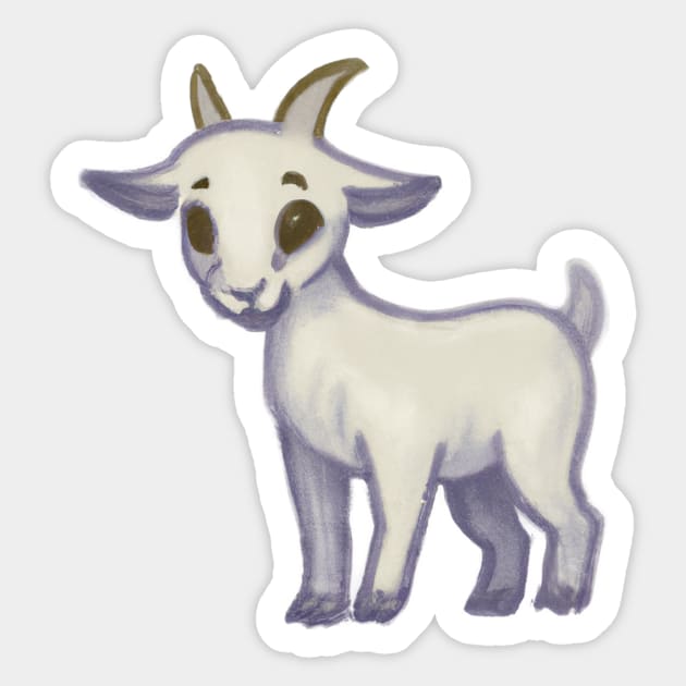 Cute Goat Drawing - Goat - Sticker | TeePublic