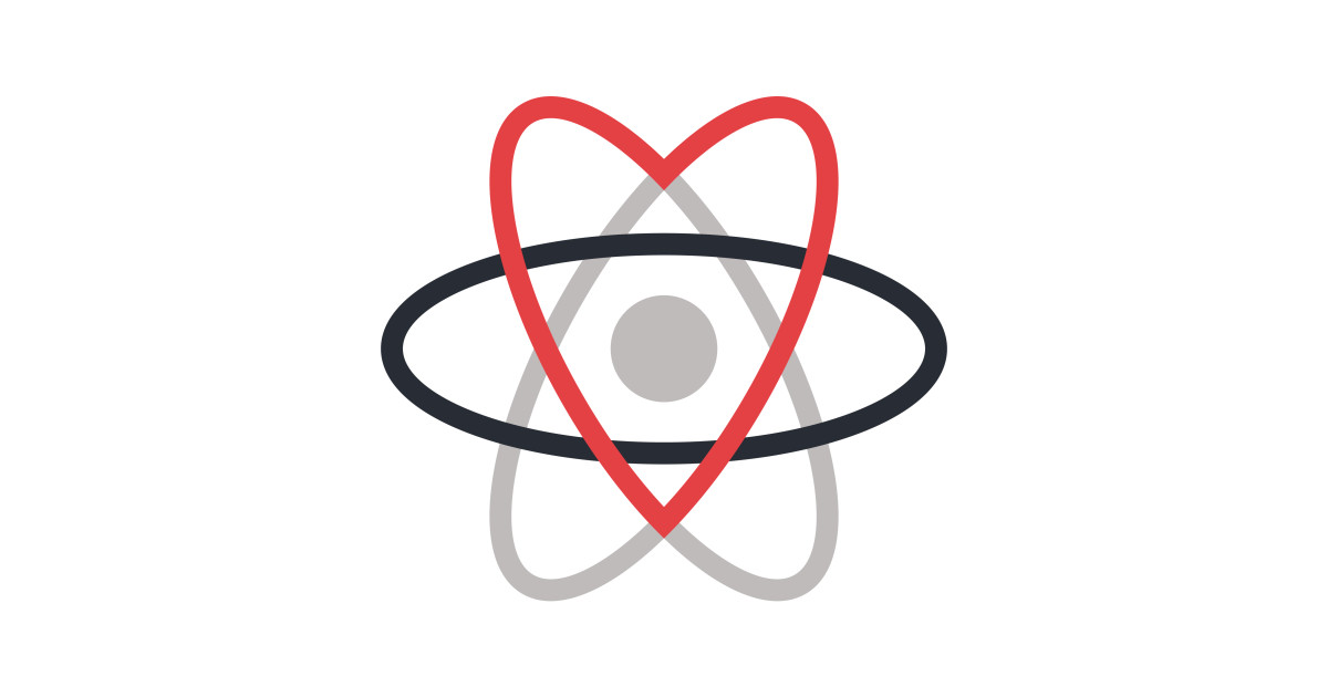 React.js Heart Logo - React - T-Shirt | TeePublic