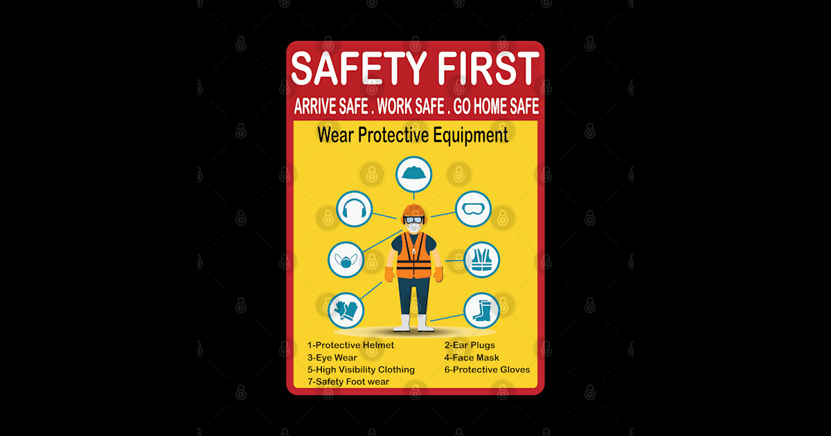 Safety First Awareness Poster for industrial Workplace workshops and ...