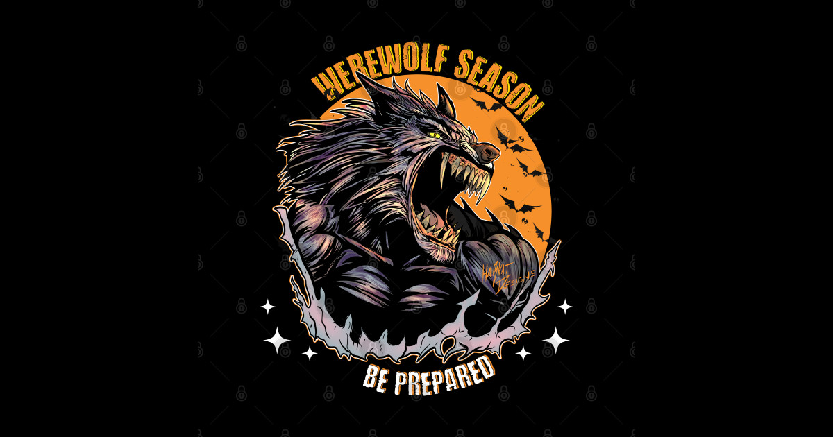 Werewolf Season - Be Prepared! - Werewolf - Sticker | TeePublic