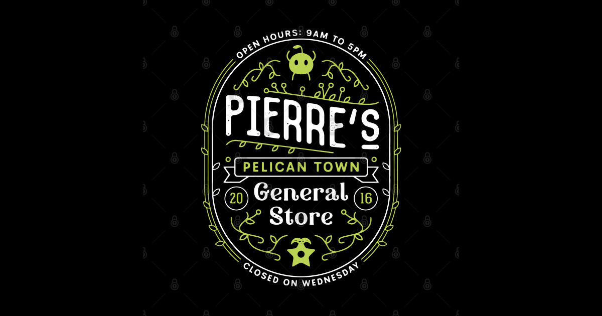 Pelican Town Pierre Store - Stardew Valley - Sticker | TeePublic