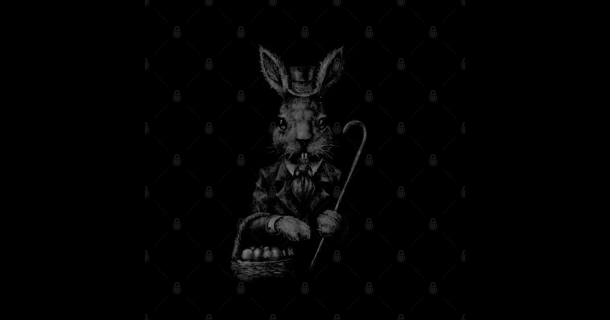 Gothic Easter Bunny - Easter - Sticker | TeePublic
