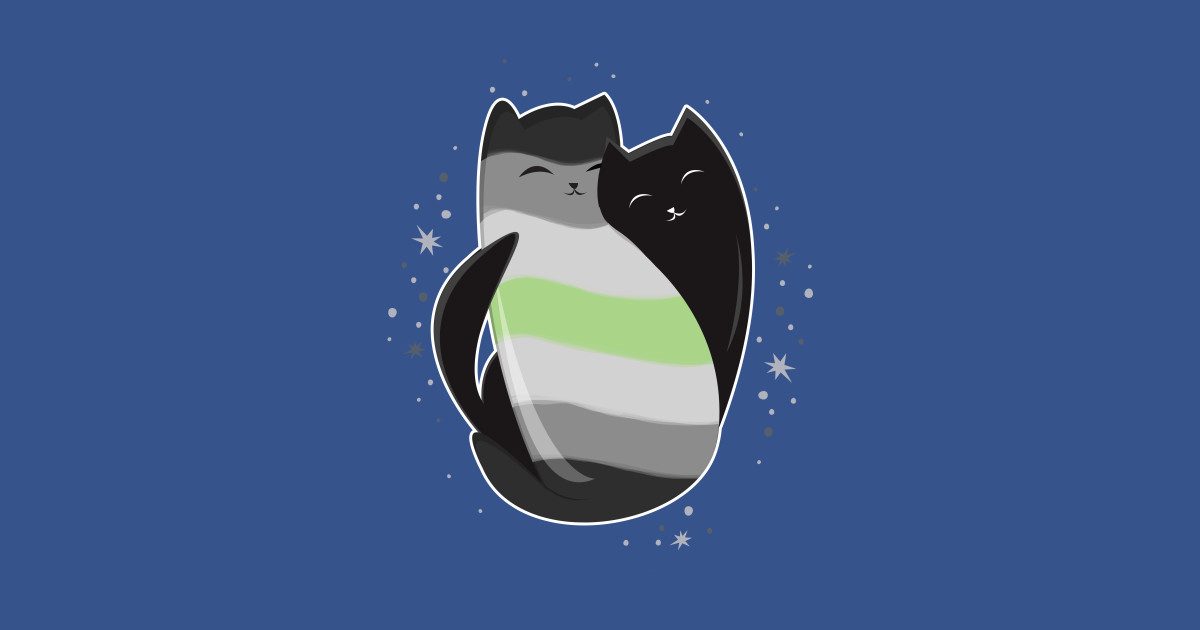 Agender Cat LGBT Pride Flag - Agender - T-Shirt | TeePublic