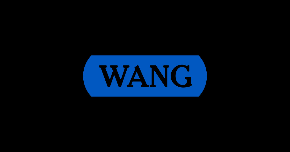 Wang Computers - Blue Solid - Wang - Sticker | TeePublic