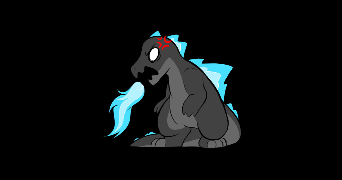 Angry Zilla - Godzilla - Sticker | TeePublic