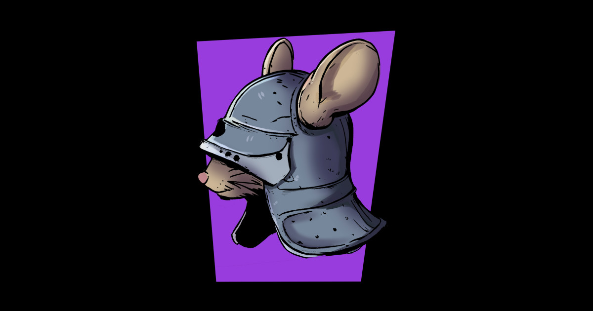 ARMOUR MOUSE HELMET KNIGHT VENETIAN HELMET - Mouse - Sticker | TeePublic