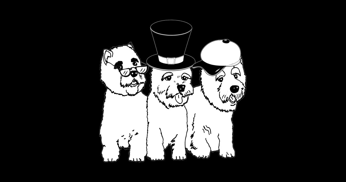 Three Westie Friends - Three Friends Dogs - Sticker | TeePublic