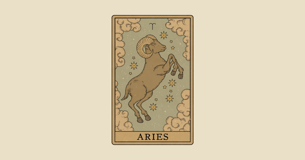 Aries Card - Aries - T-Shirt | TeePublic
