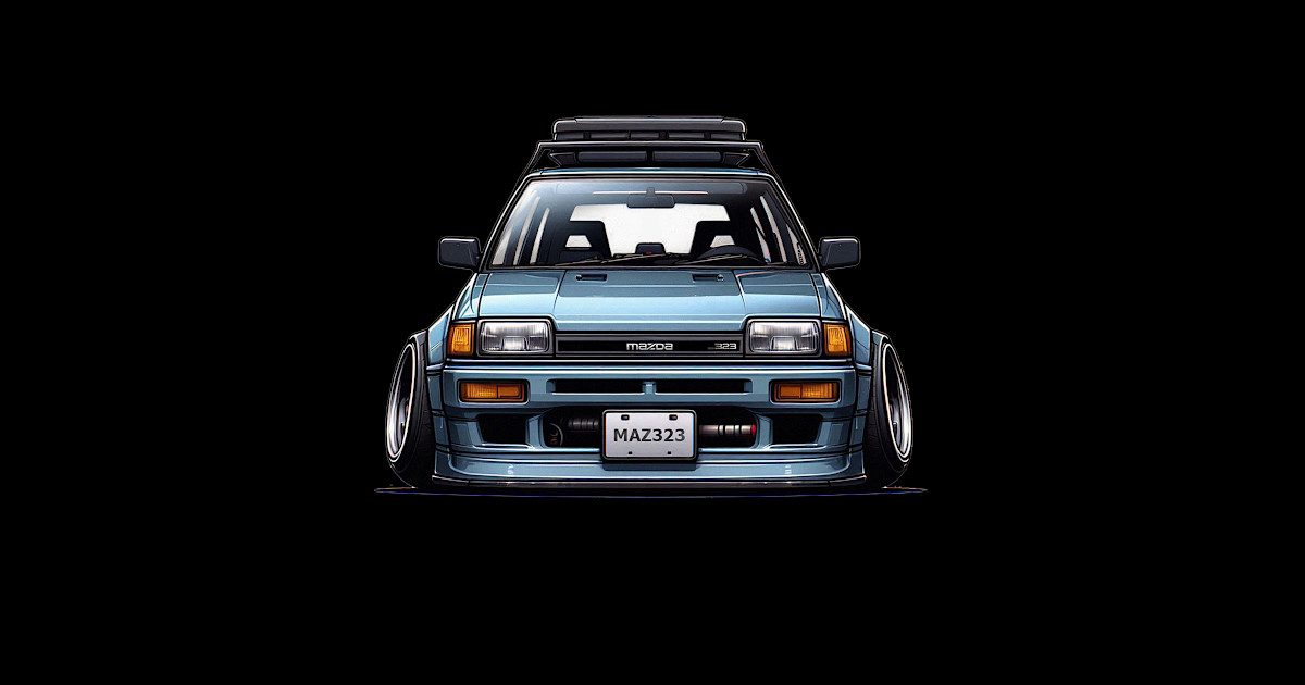 JDM Mazda 323 - Mazda 323 - Sticker | TeePublic