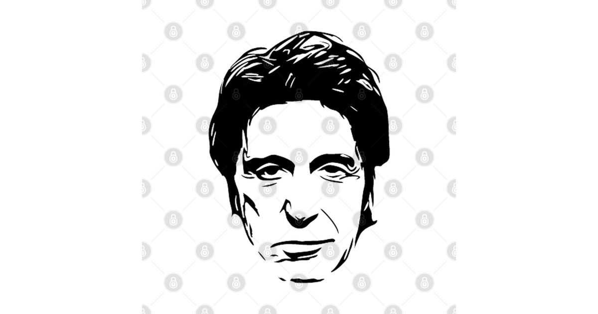 Al Pacino Stencil Artwork - Al Pacino - T-Shirt | TeePublic