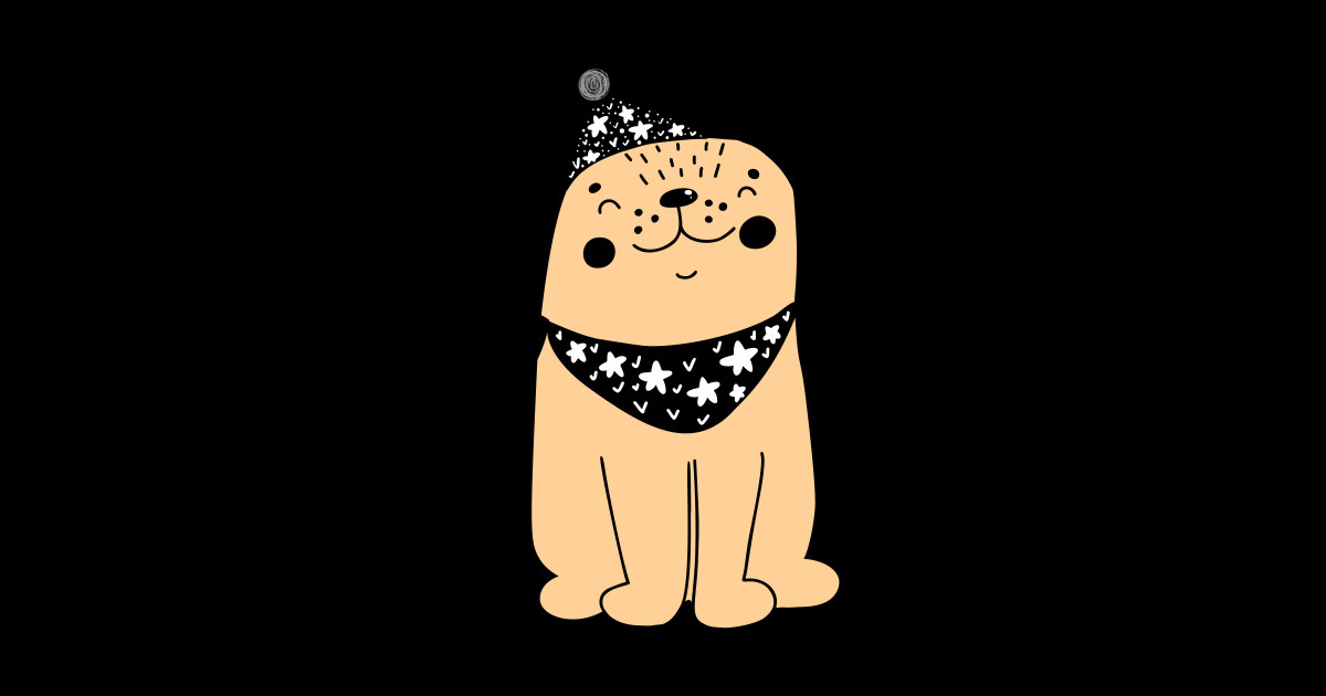 Lucky Doggy - Dog - Sticker | TeePublic