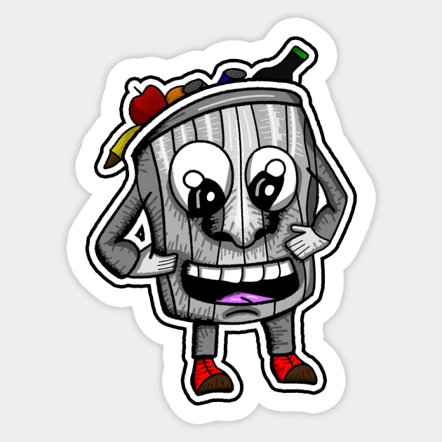 The Trash Man - Character - Sticker | TeePublic