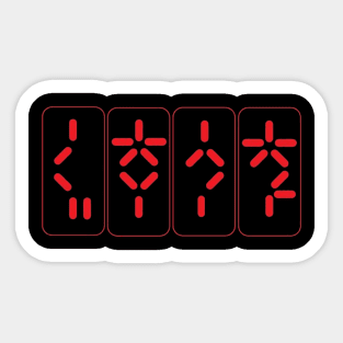 predator countdown sticker