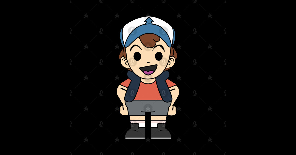 Dipper Gravity Falls Chibi - Gravity Falls - Magnet | TeePublic