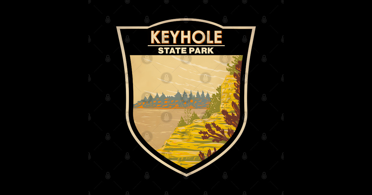 Keyhole State Park Wyoming Badge - Keyhole - Sticker | TeePublic