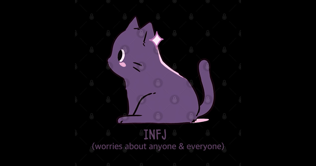 INFJ cat - Infj - Sticker | TeePublic