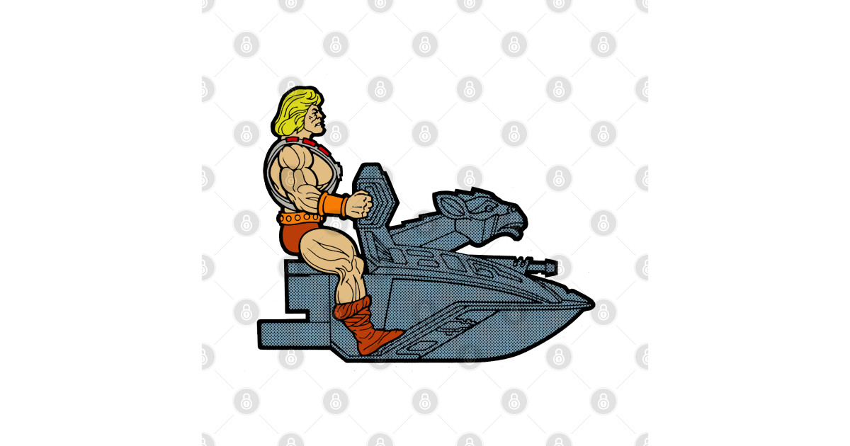 He-man Riding - He Man And The Masters Of The Universe - T-Shirt ...