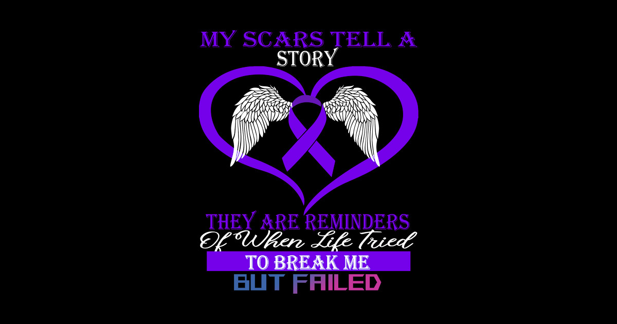 My Scars Tell A Story Purple Chiari Malformation Awareness - Purple ...