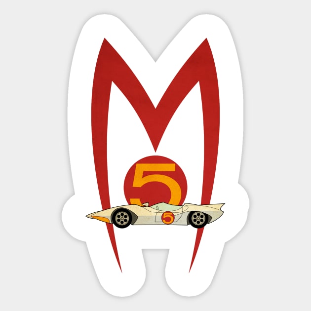MACH 5 SPEED RACER VINTAGE - Speed Racer - Sticker | TeePublic