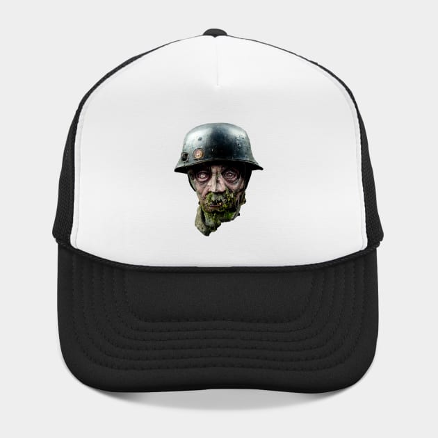 Zombie Nazi Head, WW2 zombie soldier - Zombie Head - Hat | TeePublic