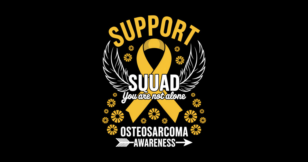Support Squad Yellow Ribbon Osteosarcoma Awareness - Osteosarcoma ...
