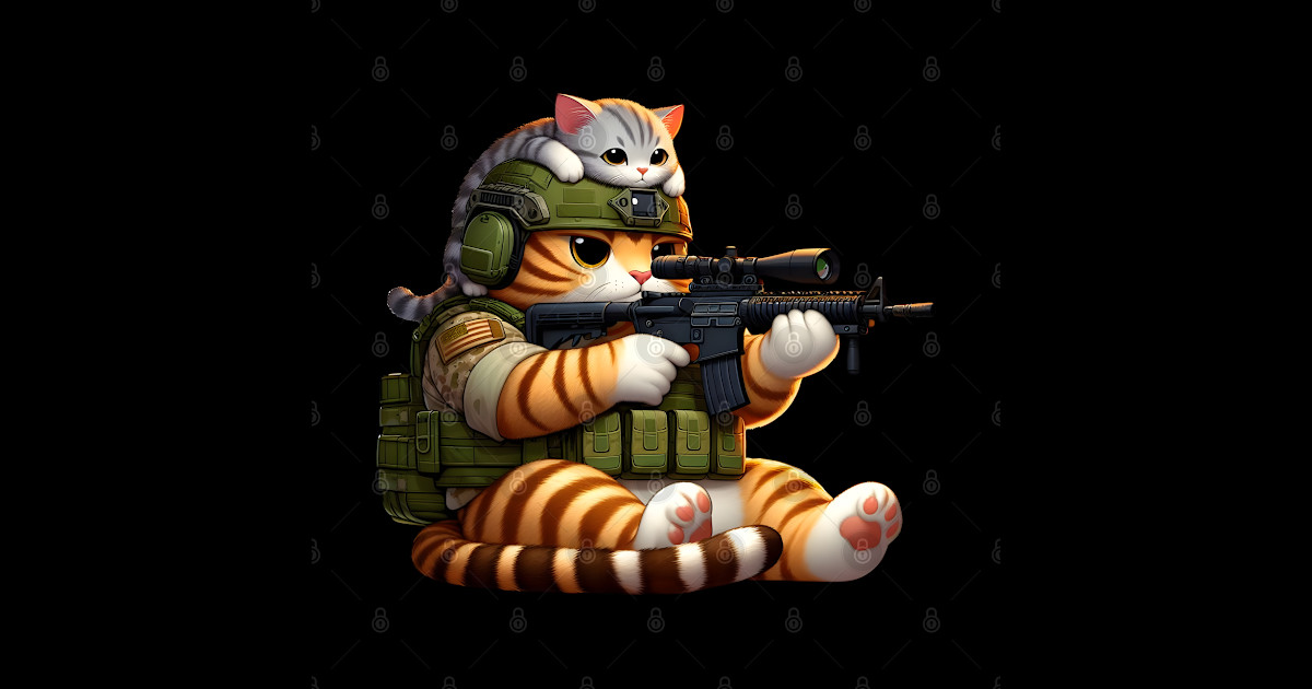 Tactical Tiger - Tiger - Sticker | TeePublic