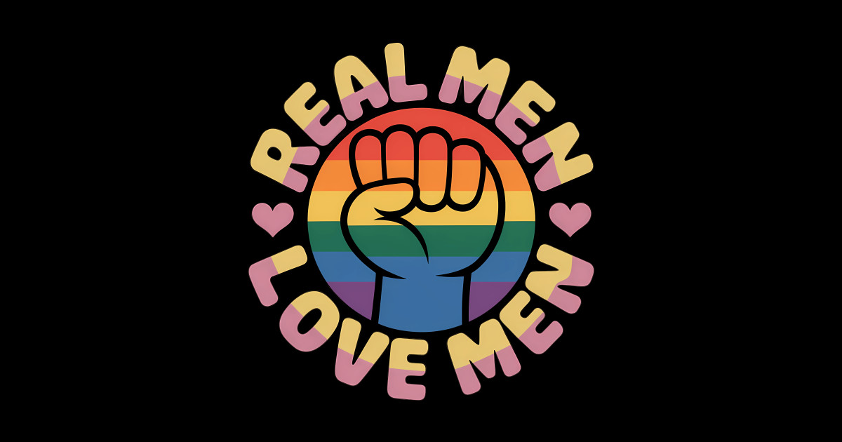 Real Men Love Men Lgbt Pride Flag - Lgbt Pride - Sticker | TeePublic
