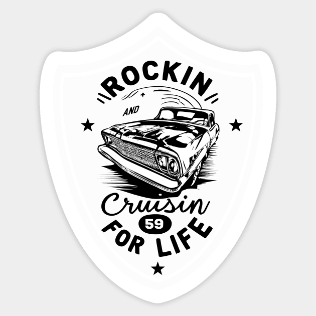 rockin and cruisin - Cruising - Sticker | TeePublic