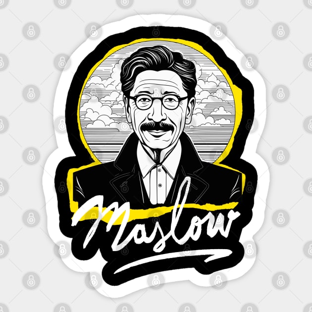 ABRAHAM MASLOW - Maslow - Sticker | TeePublic
