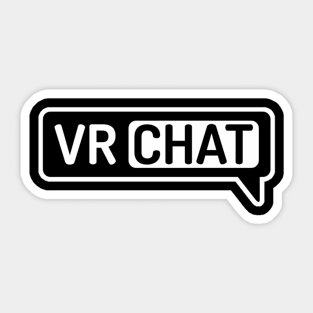 Vrchat Logo Vr - Vrchat Logo Vr - Sticker | TeePublic