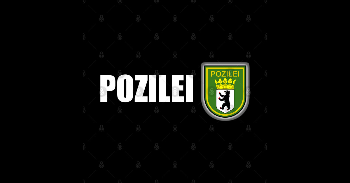 polizei, pozilei berlin - Polizei Pozilei Berlin - Sticker | TeePublic