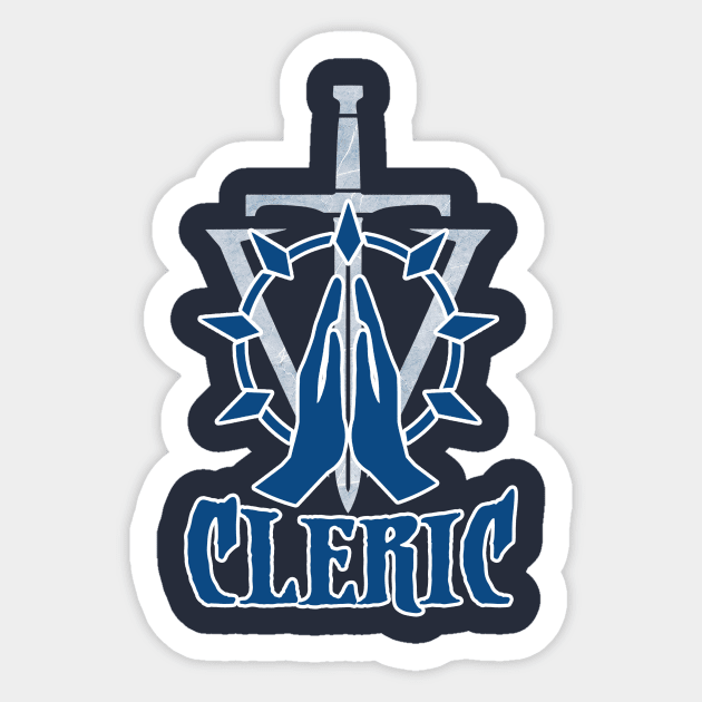Class Icon Shirts CLERIC - Cleric - Sticker | TeePublic