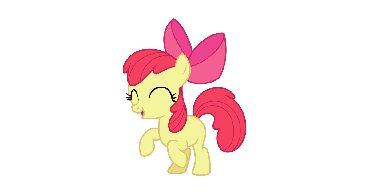 Happy Apple Bloom - My Little Pony - T-Shirt | TeePublic