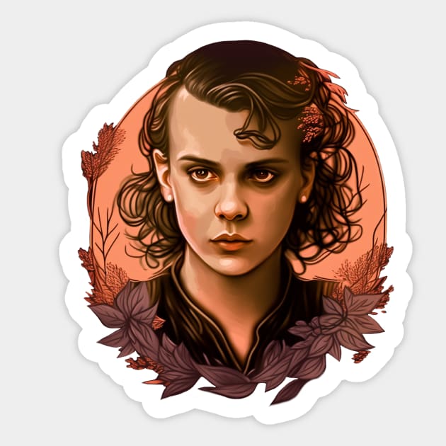 Eleven Stranger Things - Eleven Stranger Things - Sticker | TeePublic