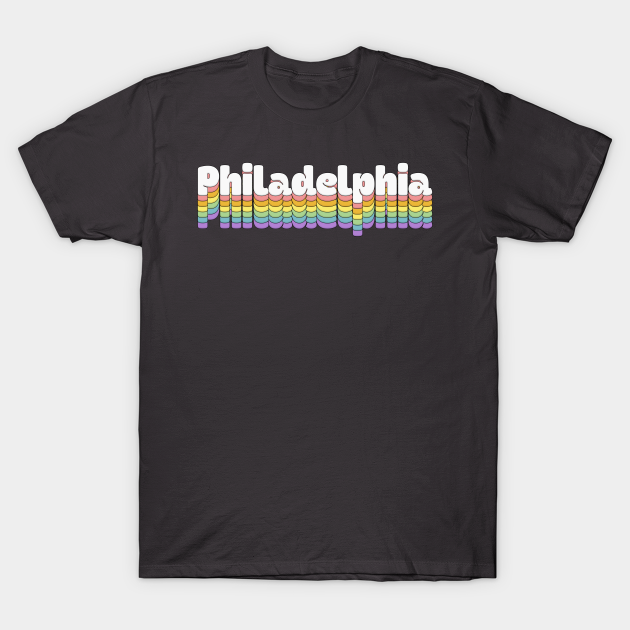 Philadelphia // Retro Typography Design - Philadelphia - T-Shirt ...
