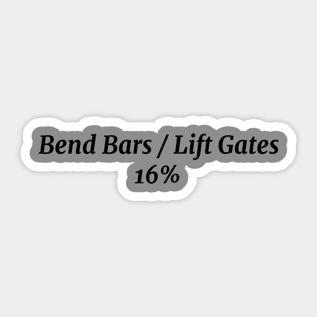 Bend Bars / Lift Gates - Dnd - Sticker | TeePublic