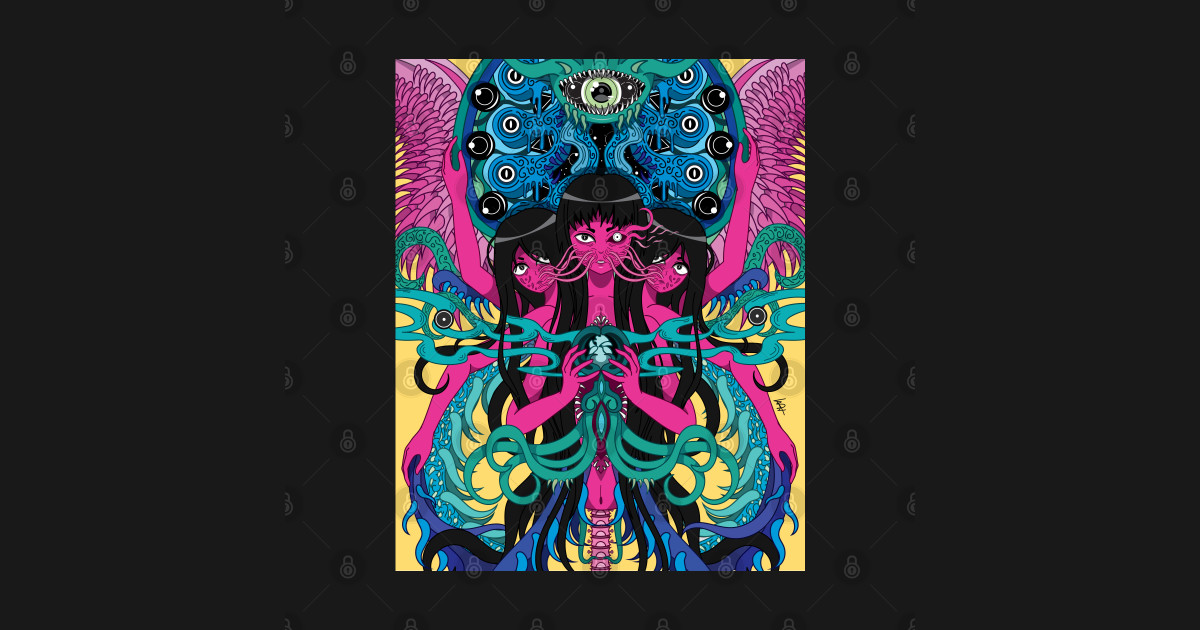 Divergent Form - Psychedelic Trippy - T-Shirt | TeePublic