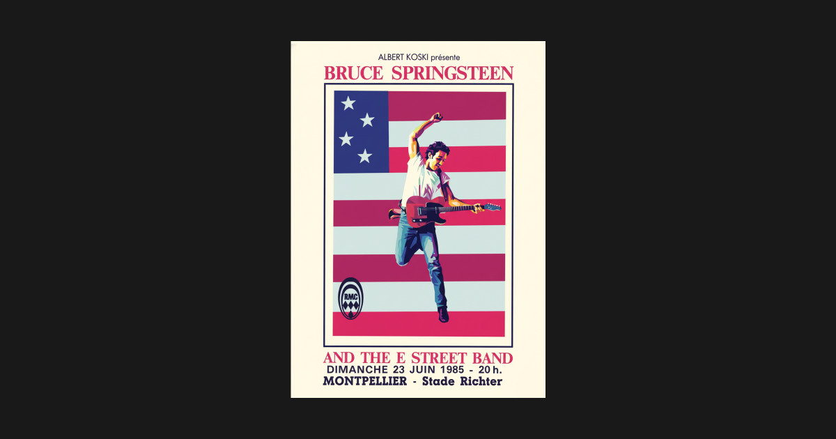 Bruce Springsteen Concert Poster - Bruce Springsteen - T-Shirt | TeePublic