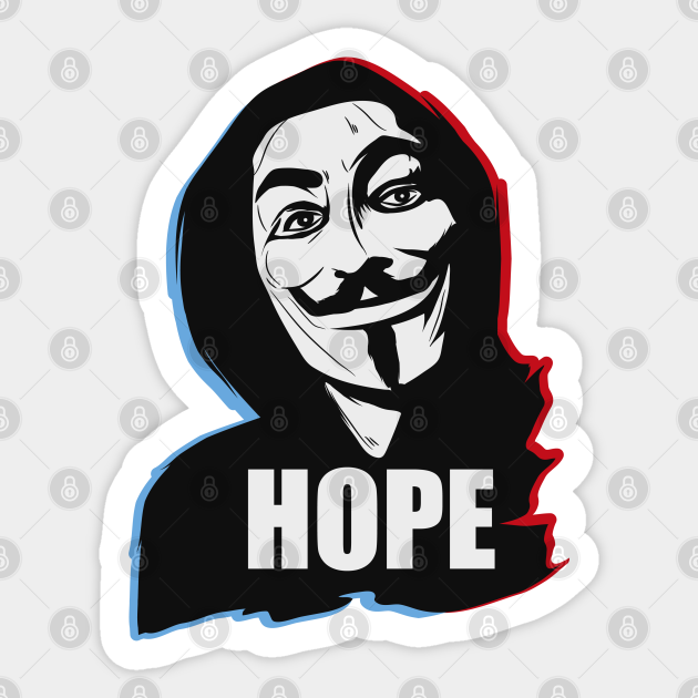 anonymous 2020 - Anonymous Mask - Sticker | TeePublic